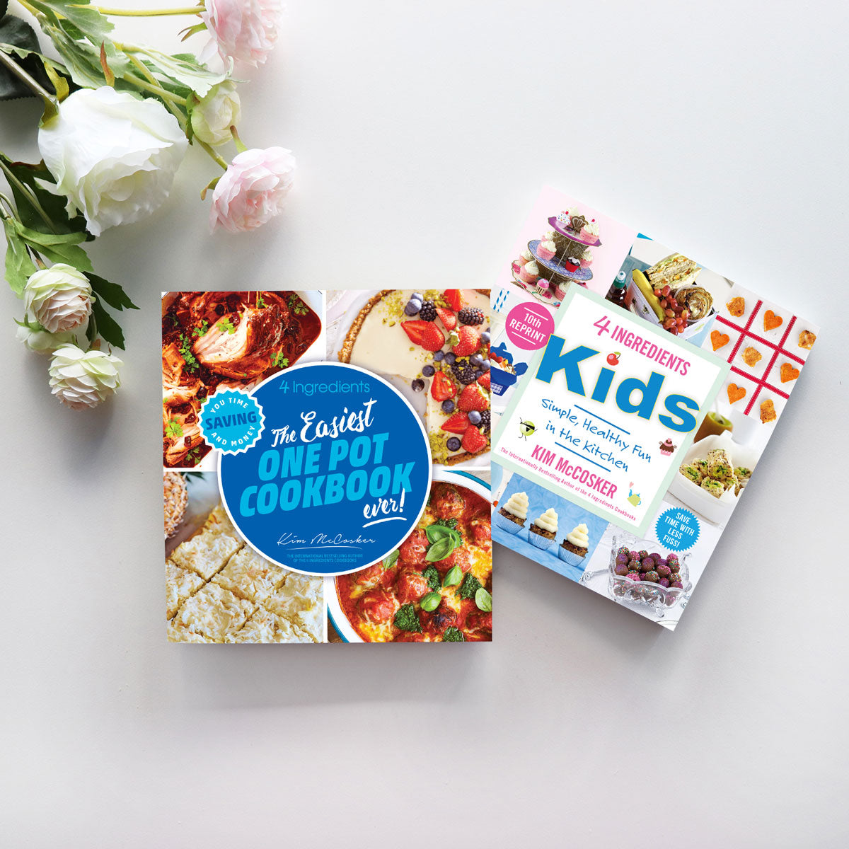 4 Ingredients The Easiest One Pot Cookbook ever + 4 Ingredients Kids i