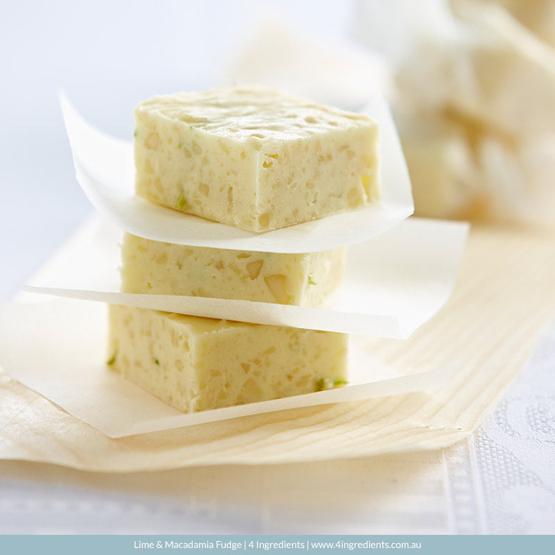 Lime & Macadamia Fudge – 4 Ingredients