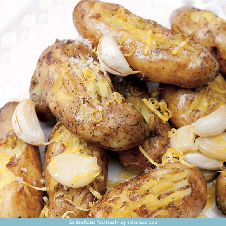 Golden Roast Potatoes – 4 Ingredients