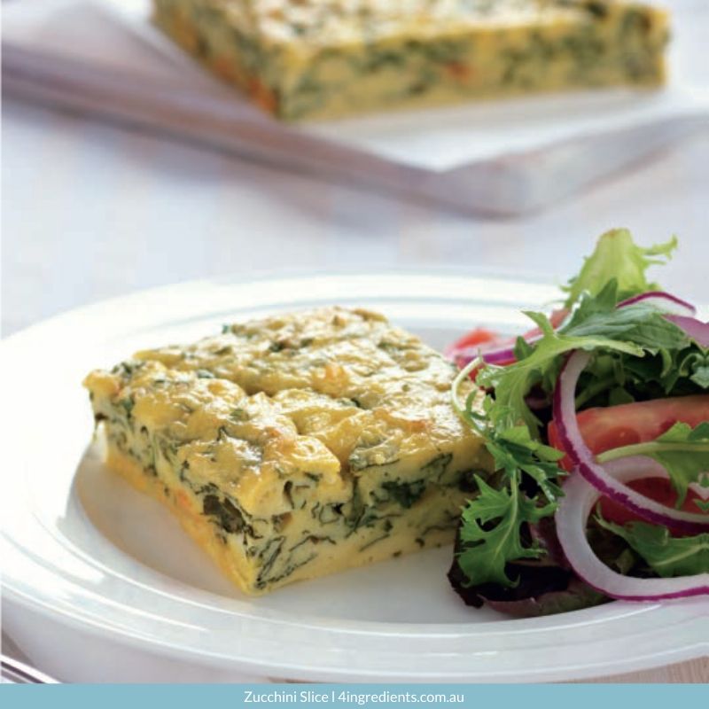 Zucchini Slice – 4 Ingredients